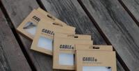 China Brown Kraft Paper Packaging Box with Window / Usb Cable Box Recycled Materials for sale