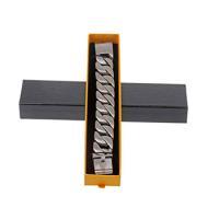 China Black Kraft Paper Packaging Watch Strap Box With Drawer Size Customized for sale