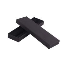 China Rectangle Black Gift Watch Kraft Paper Box Sponge Protective for sale