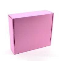 China Pink Corrugated Shipping Boxes Cute Printing Mailing Packing Custom Folding for sale