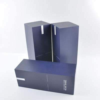 Cina Whiskey nero della carta di colore dei contenitori commoventi di bottiglia di vino del regalo con il logo su ordinazione in vendita