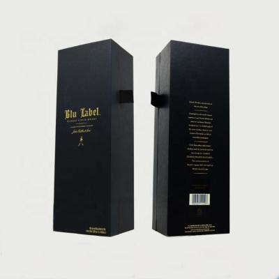 China Fantastischer einzelner Flaschen-Pappwein-Kasten/Papier-Adliger personifizierten Wein-Geschenkbox zu verkaufen