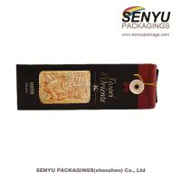 China Flat Wine Vodka Bottle Ring Seal Gift Packing Box for sale