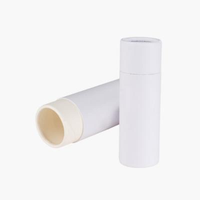 China Tubos de papel do bálsamo de bordo do empacotamento/brilho do tubo do papel de embalagem do cartão com tampa à venda