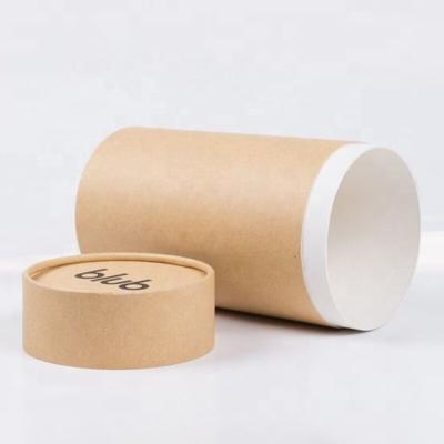 China Eco Friendly Kraft Paper Tube Packaging / Paper Cylinder Container Disposable for sale