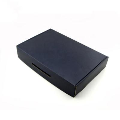 China Cajas de envío acanaladas negras mates protectoras con la capa ULTRAVIOLETA de la tapa en venta