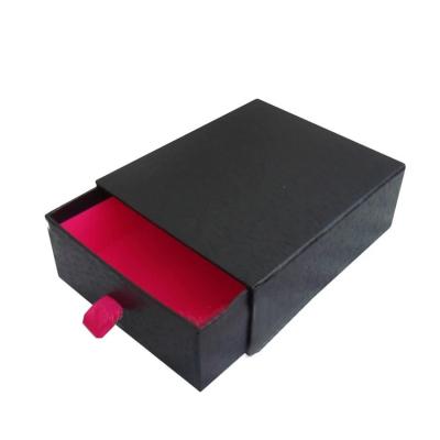 Cina Scivolamento dei contenitori di regalo su ordinazione dei gioielli del cassetto con il nastro di tirata in vendita