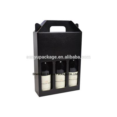 Cina Duro 1 cartone del contenitore di vino di 3 bottiglie con il logo stampato in vendita