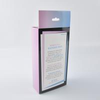 China Custom Cosmetic Packaging Boxes Makeup Brush Packaging Luxury with Clear Window Hook for sale