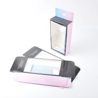 China Custom Cosmetic Packaging Boxes Makeup Brush Packaging Luxury with Clear Window Hook for sale