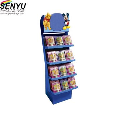 China Corrugated Cardboard Display Stands / Custom Cardboard Floor Displays Advertising for sale