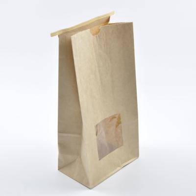 Cina Borsa del pane della carta kraft Con il pacchetto francese delle baguette del forno della finestra in vendita