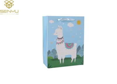 Cina Contenitore di regalo amichevole 1500gsm di Eco che imballa la maniglia verde del nastro dei sacchi di carta in vendita