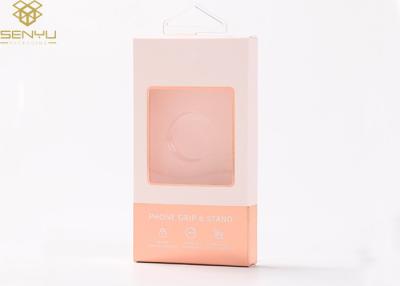 China Roze 1500gsm-het Geval Verpakkende Doos van de Kartontelefoon met Venster Te koop