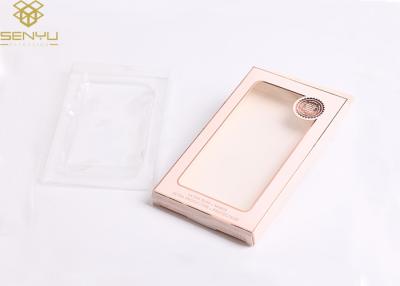 China Roze 1500gsm-het Geval Verpakkende Doos van de Kartontelefoon met Venster Te koop
