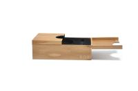 China EVA Insert Brown Wooden Gift Box Packaging for sale