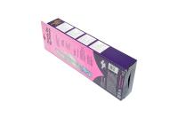 China Purple Glossy Lamination Cardboard Window Box Packaging for sale