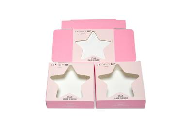 Cina Piccola scatola di cartone rosa di Pantone del regalo con la finestra in vendita