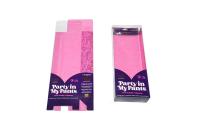 China Purple Glossy Lamination Cardboard Window Box Packaging for sale