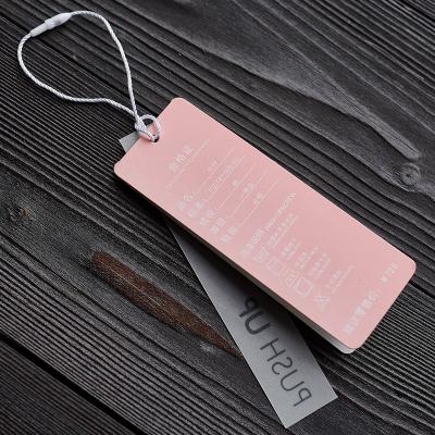 China A roupa de Hang Tags For Women cortado feito sob encomenda da forma cor-de-rosa do coração à venda