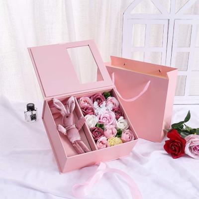 Cina Scatola d'imballaggio delle decorazioni del nuovo anno di San Valentino del libro del regalo della finestra a forma di della borsa in vendita