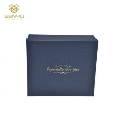 Cina Logo Magnetic Folding Gift Box su ordinazione con il lusso piano rigido del nero del cartone del nastro in vendita