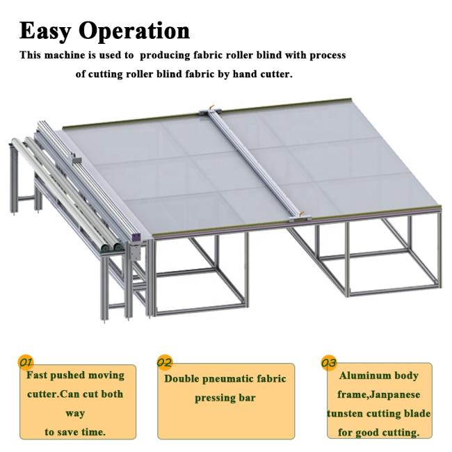 STRC-04J Manual Roller Blind Cutting Machine - Side View