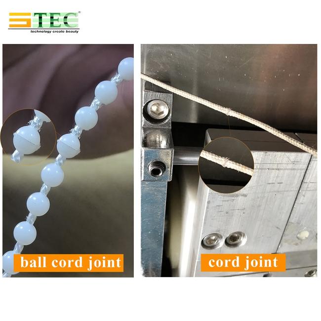 Cord joining machine side view
