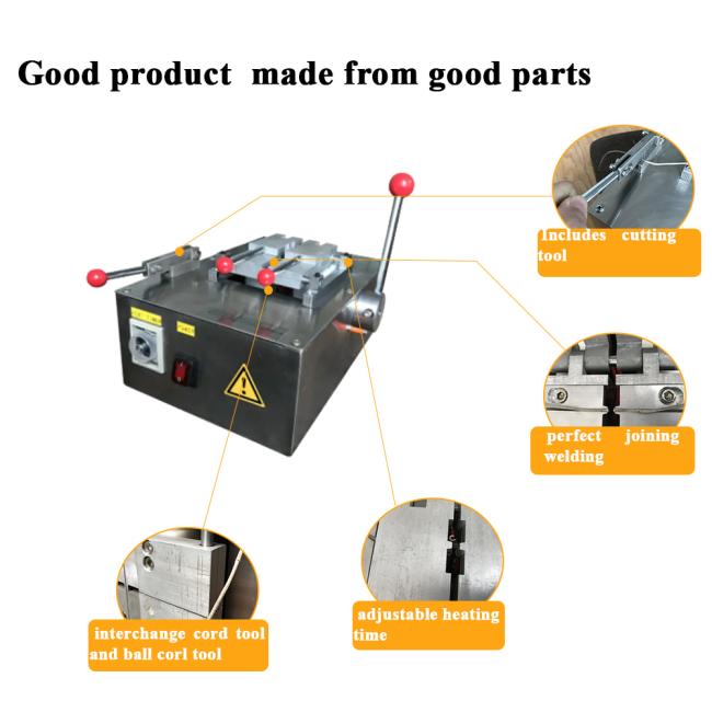 Cord joining machine operation view