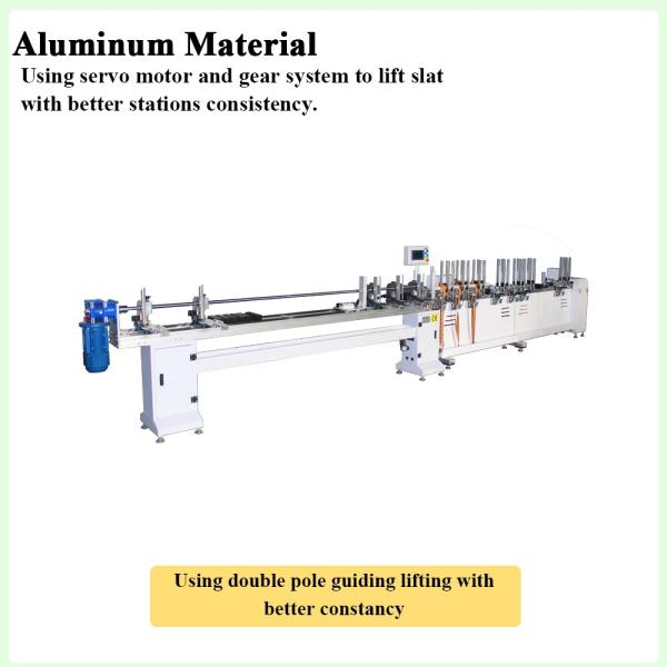Quality Automatic Wooden Venetain Blind Machine Faux Wood Slat Punching Threading for sale