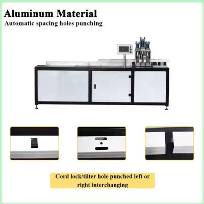 China 50mm Vertical Blind Slat Cutting Machine Headrails Bottom Rails Cutting And Punching for sale