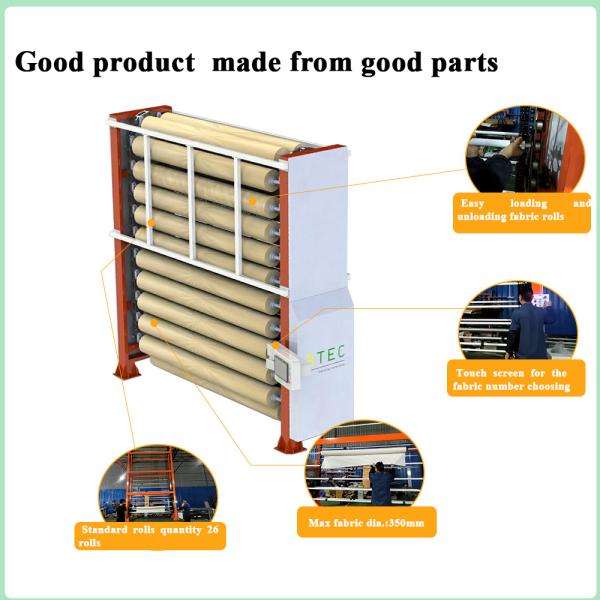 Quality 3.2m Blind Inspection Hoist Machine 6kw Industrial Textile Roll Carousel System for sale