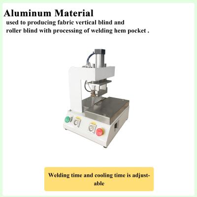 China Customizable Vertical Roller Blind Fabric Pocket Welding Machine New Condition Featuring Core Motor Component Working Station for sale