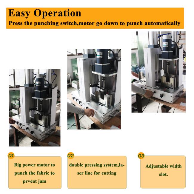 Honey comb blind fabric cutting machine front view