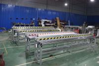 China Multi Function Manual Roller Blind Fabric Cutting Table for Sunscreen / Blackout / Zebra Roller Blind Fabric for sale