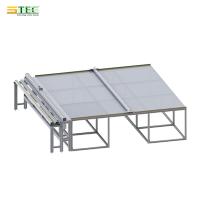 China Multi Function Manual Roller Blind Fabric Cutting Table for Sunscreen / Blackout / Zebra Roller Blind Fabric for sale