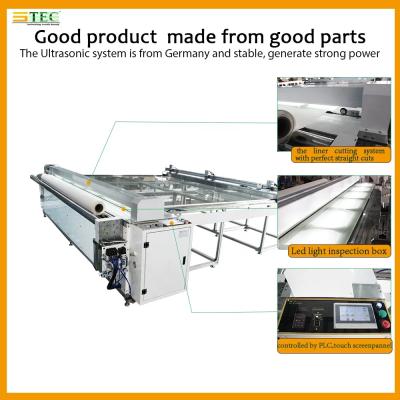 China Automatically Roller Blinds Fabric Cutting Machine Two Models Cutting Crush Blade and Ultrasonic Cutting for sale