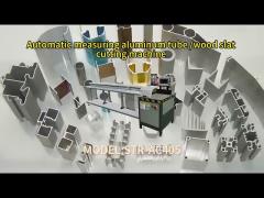 Automatic measuring aluminum tube /wood slat cutting machine
