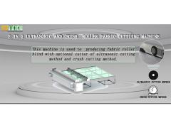 Ultrasonic&Crush 2in1 Roller Blind Fabric Cutting Machine with Automatic Measuring Stop