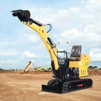 China Customized Yellow Mini Excavator Machine  800kg  With Changchai Engine for sale