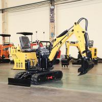 China Customized Yellow Mini Excavator Machine  800kg  With Changchai Engine for sale