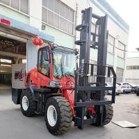 China Red 5000Kg 78Kw Multi Directional Forklift With Diesel Engine for sale