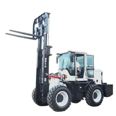 Cina Carrello elevatore bianco 6000kg di Off Road con un motore di 4 cilindri una garanzia da 1 anno in vendita