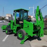 China 37kw Wheel 4x4 Excavator Backhoe Loader Compact Mini Digger Loader for sale