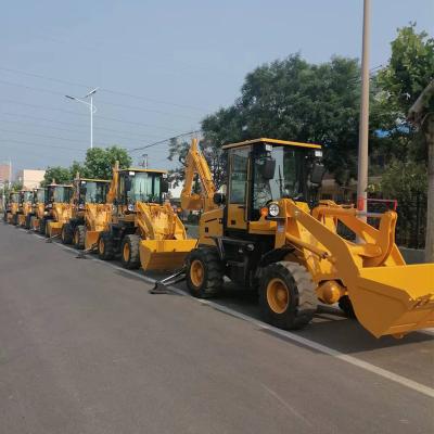 Cina 37kw escavatore Backhoe Loader Compact Mini Digger Loader della ruota 4x4 in vendita