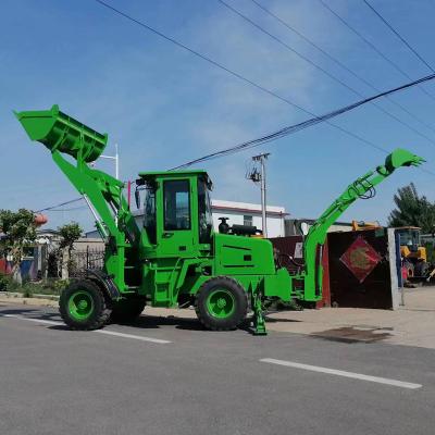 Cina caricatore trainabile movimento terra dell'escavatore a cucchiaia rovescia 0.5m3, piccolo Digger Loader Machinery in vendita