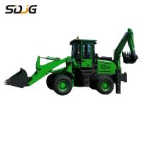 China Mini 4x4 Towable Backhoe Loader Machine 0.8 Cubic Meter Bucker Capacity for sale
