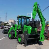 China Mini 4x4 Towable Backhoe Loader Machine 0.8 Cubic Meter Bucker Capacity for sale