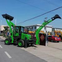 China Mini 4x4 Towable Backhoe Loader Machine 0.8 Cubic Meter Bucker Capacity for sale