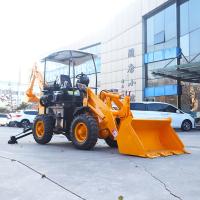 China Multi Purpose Small Backhoe Loader 4 Wheel Drive 1 Ton 2 Ton for sale